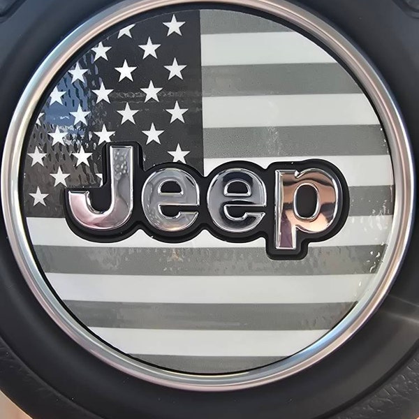 Holographic Sequins Jeep Emblem Sticker Decal, Wrangler JK, TJ, JL ...