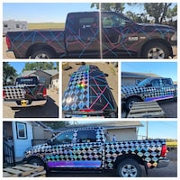 Triangles JDM Car Livery Decal Sticker Side Vehicle Wrap Bumper Sticker ...