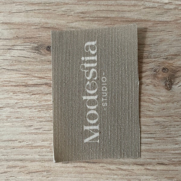 1000pcs Custom Cotton Labels Vintage Purple Color,fabric Cotton Labels ...