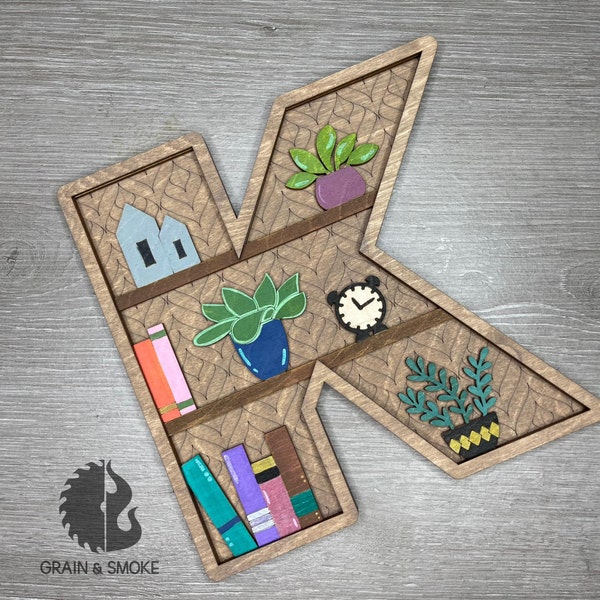 Alphabet SVG. Laser Cut File for Glowforge , Shelf Decor Books ...
