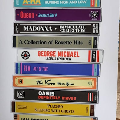 Personalised CD Stack Print Retro Music Poster Custom - Etsy UK
