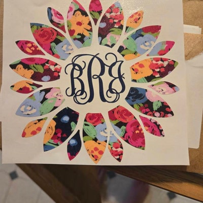 Custom Monogram Decal Sheet Monogram Sticker Pack Monogram Bundle - Etsy