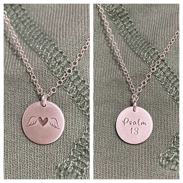 Personalized Angel Mama Necklace, Angel Baby Infant Loss Necklace ...