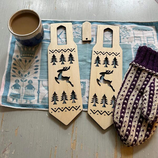 Wooden Mitten Blockers,wood Form for Blocking Knitted Gloves,nordic ...