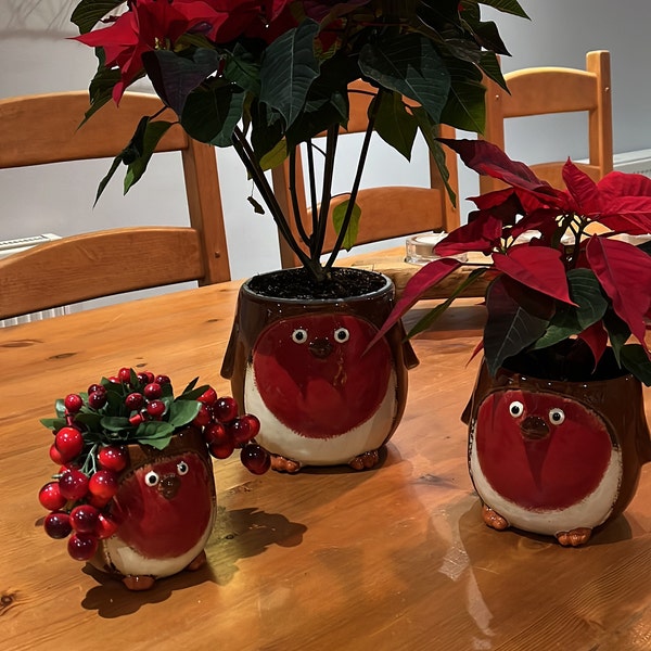 Robin Ceramic Planters - Etsy UK