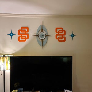 Mid-century Modern Starburst Small Accent Mid Century Atomic - Etsy