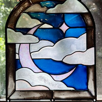 Eclipse Stained Glass Large Panel Pattern. Intermediate Stained Glass ...