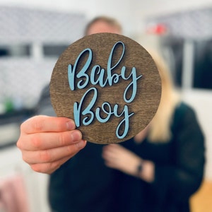 Baby Girl Sign, Baby Boy Sign, It's a Boy Wooden Sign, It's a Girl Sign ...