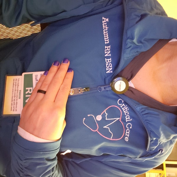 Critical Care EKG Steth-nurse Stretch Sportwick Jacket Zipup Light ...
