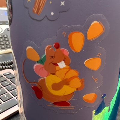 Greedy Gus Gus Transparent Sticker/ Cinderella Sketch Princess - Etsy