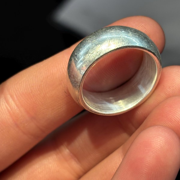 3 Set Dome Ring 925 Sterling Silver Minimalist Ring, Designer Unique Style Ring, Boho Ring ...