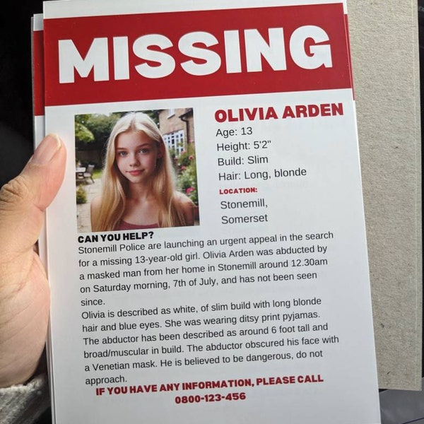 Missing Persons Poster Templates | Missing Person Flyer | Poster for ...