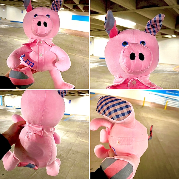 Memory Pig Made From a Loved Ones Clothing - Etsy
