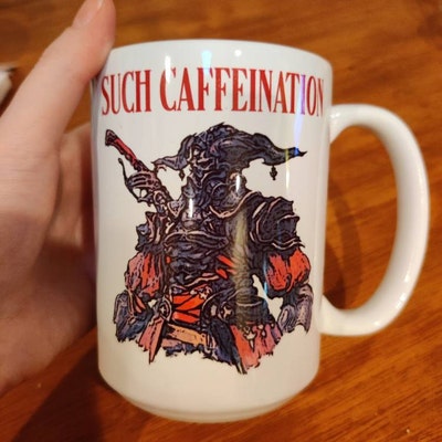 FFXIV Coffee Mug Gaius such Caffeination, FF14 Mug Gaius Meme Coffee ...