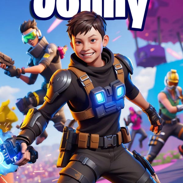 Custom Gamer Portrait From Photo, Personalized Game Character, Gamer ...