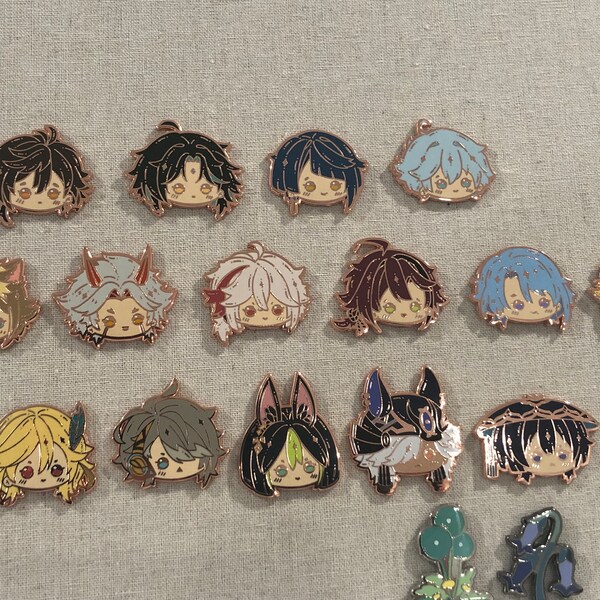 FULL SET - Genshin Archon Rose Gold Ticket Emaille Pins (5 Pins) - Etsy.de