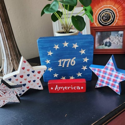 Nautical Blue Barn Star, 5 or 8 Inch Metal Wall Star, Custom Painted ...