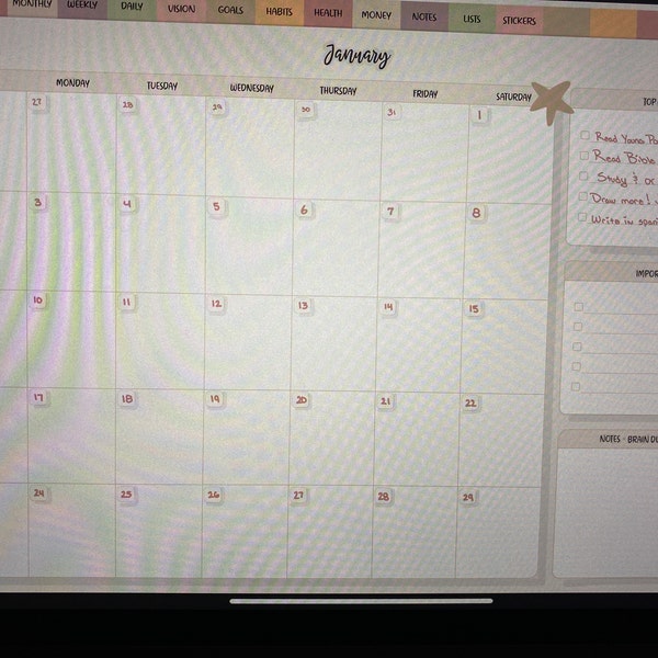 Digital Planner Ipad, Goodnotes Planner, Undated Digital Planner ...