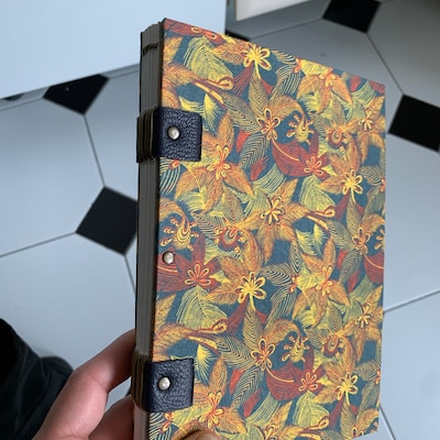 Jungle Style Travel Notebook, This Handmade Notebook is Made up of 120 ...
