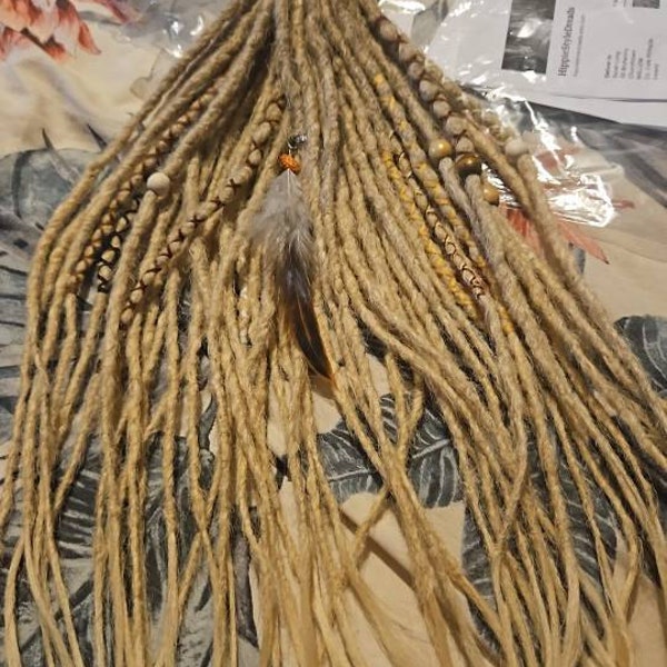 Synthetic Dreads Crochet Dark Gray Double or Single Ended Dreadlock ...