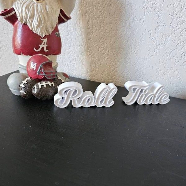 Alabama Roll Tide Block Letter Shelf Decor | University of Alabama | 3D ...
