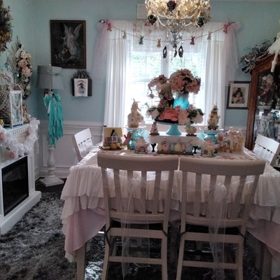 Tea Towels, Set of 2, Victorian, Gothic Bat, Kitchen or Bath Decoration ...