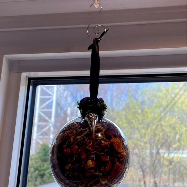 Moon Fairy Witch Ball | Protection Witches Ball | Cottagecore Decor ...