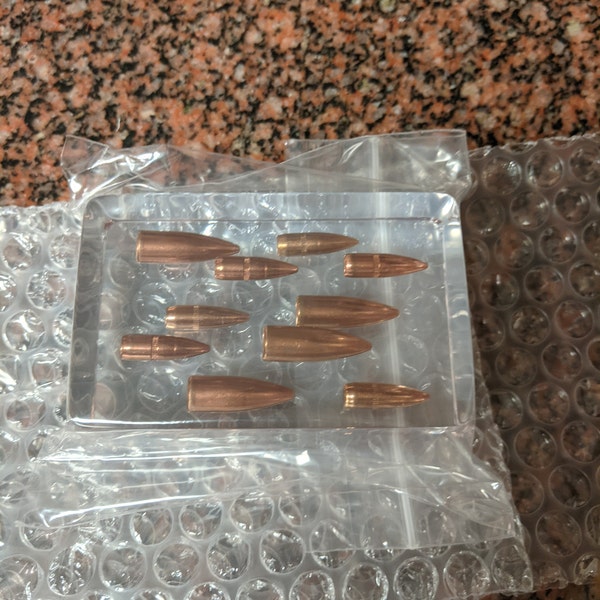 AR15/AK47 "the Matrix" Style Desktop Bullet Paperweight - Milspec 55gr ...