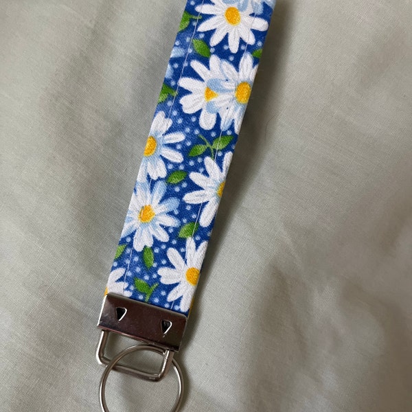 Handmade Fabric Keychain Wristlet Key Fob Lanyard or Keyring, 26 Fabric ...