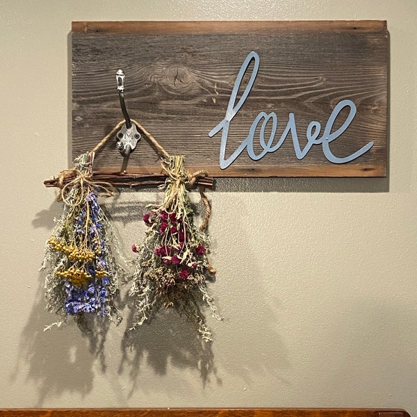 German Statice Wreath, Blue Globe Thistle Wreath, Dusty Miller Wreath ...