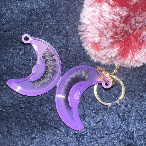 Moon Lash Case - With Lashes & Keychain - Etsy