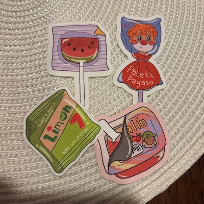 Dulcesitos Sticker Pack Duvalin Sticker, Paleta Payaso Sticker, Limon ...