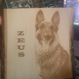Hunting Memorial Engraving Custom Design Personalized Photo on Wood ...