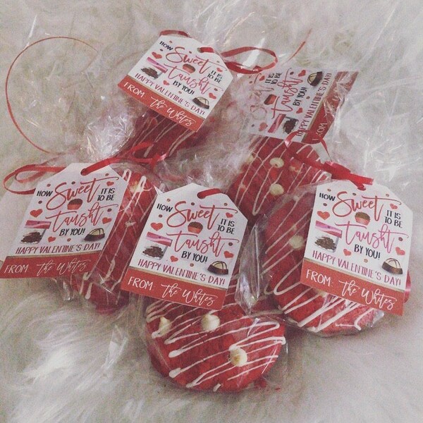 Valentines Teacher Gift Tags, How Sweet It is to Be Taught by You ...