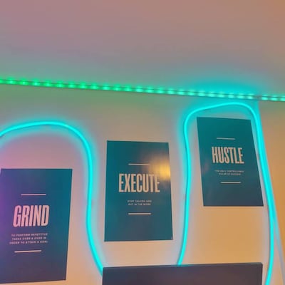 Hustle Grind Execute Print, Printable Wall Art, Inspirational Quote ...