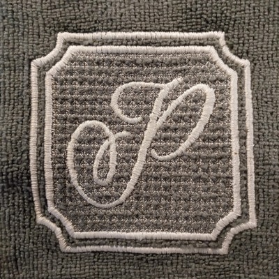 Embossed Machine Embroidery Monogram Font, Knock Down Machine ...