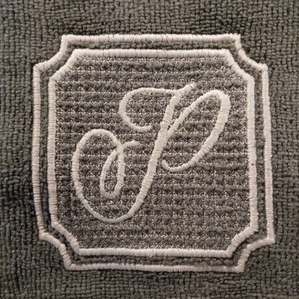Embossed Machine Embroidery Monogram Font, Knock Down Machine ...