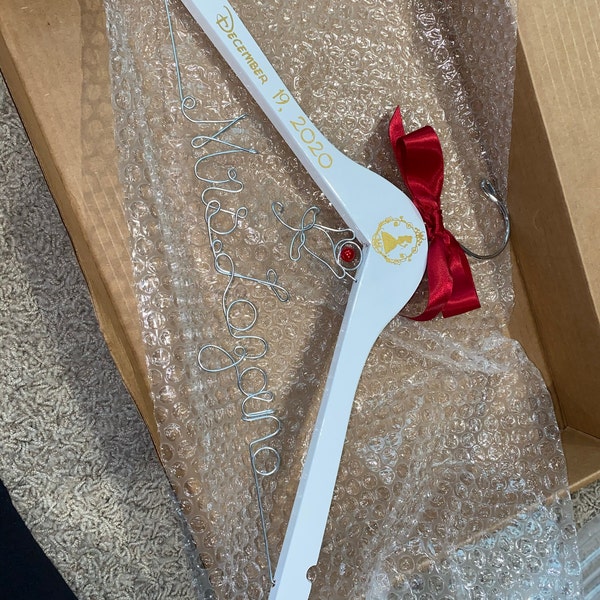 Disney Wedding Hanger,beauty and the Beast Hanger, Personalized Wedding ...