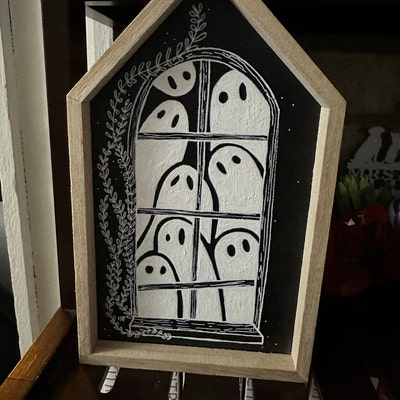 Halloween Frame Ghost Frame Halloween Décor Halloween Boo Gifts Boo ...