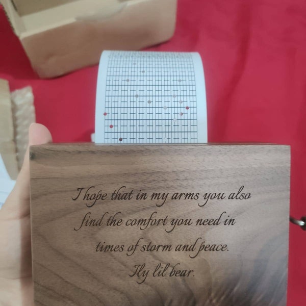 Custom Song & Laser Engraved Music Box | Personalized Engraved Design ...