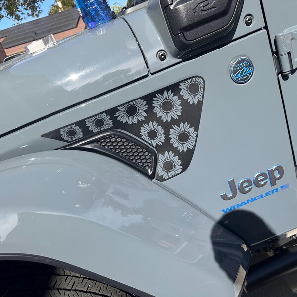 Mountains & Trees Fender Vent Vinyl Decal Sticker Fits Jeep Wrangler Jl ...