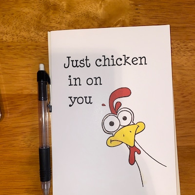 Just Chicken in on You Funny Greeting Card - Etsy