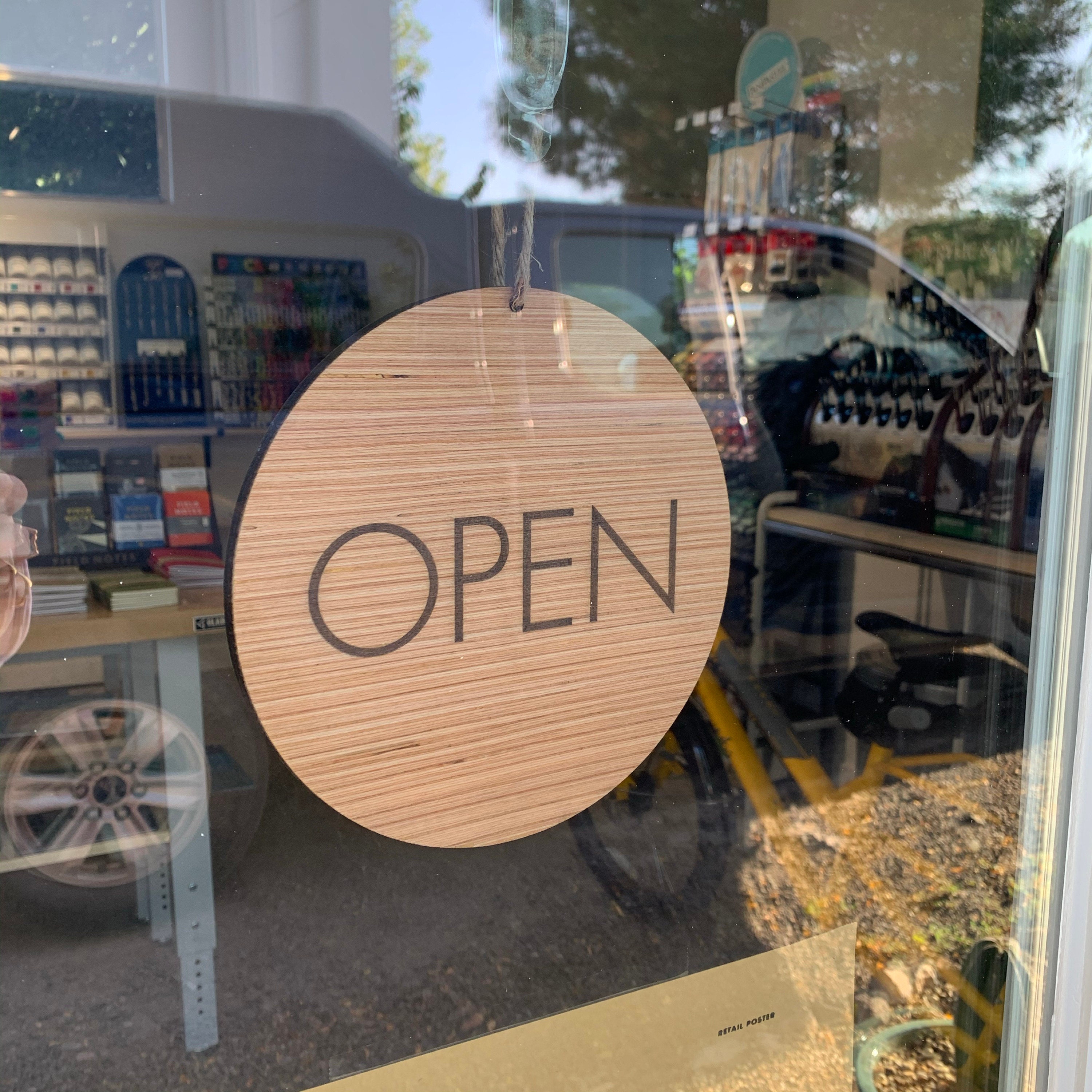 Reversible Open Sign / Be Back Soon Sign / will | Etsy