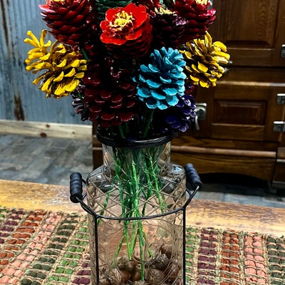 Flower Chime Stake Garden Art - Etsy