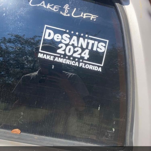 Bocephus Parody Funny Campaign 7 X 3.25 White Vinyl Transfer Decal ...