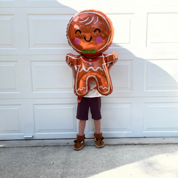 Gingerbread Man Giant Balloon Gingerbread House Decor Christmas ...