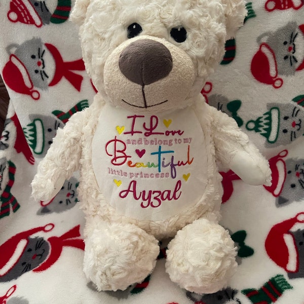 Hand Picked From Heaven Teddy Bear, Personalised Memorial Teddy Bear ...