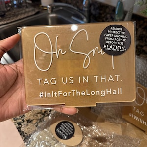 Oh Snap, Tag Us in That Social Media Sign, Add Your Custom Hashtag ...