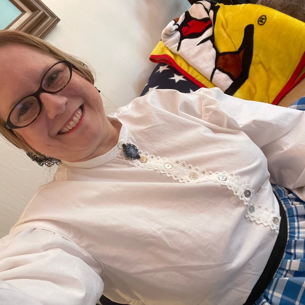 Ladies Civil War Garibaldi Blouse Sizes 6 to 24 Muslin Blouse - Etsy