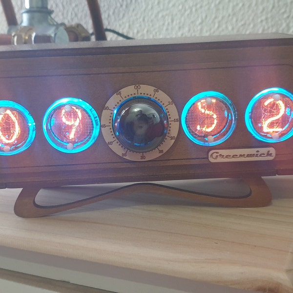 Nixie Tube Wall Clock, Nixie Clock in 4, Decatron OG-4, Nixie Tube ...
